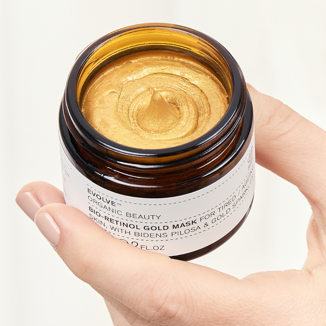 EVOLVE ORGANIC BEAUTY Bio-Retinol Gold Mask (60ml) – Amelia Nour