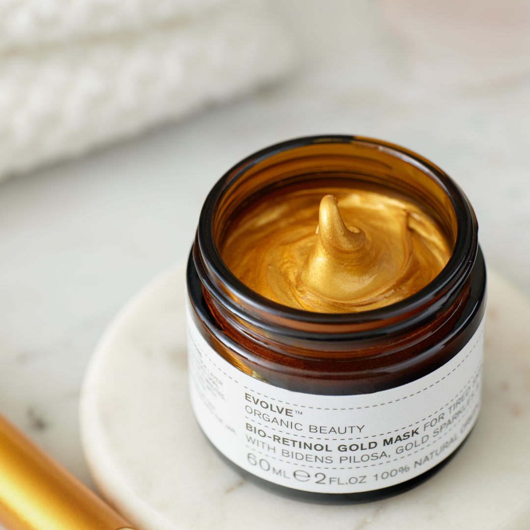 EVOLVE ORGANIC BEAUTY Bio-Retinol Gold Mask (60ml) – Amelia Nour